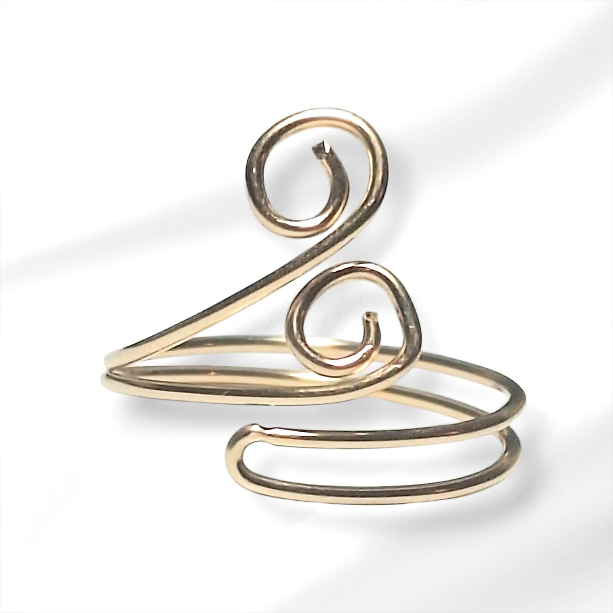 Toe Ring Swirl - Adjustable 14 Kt Gold Filled