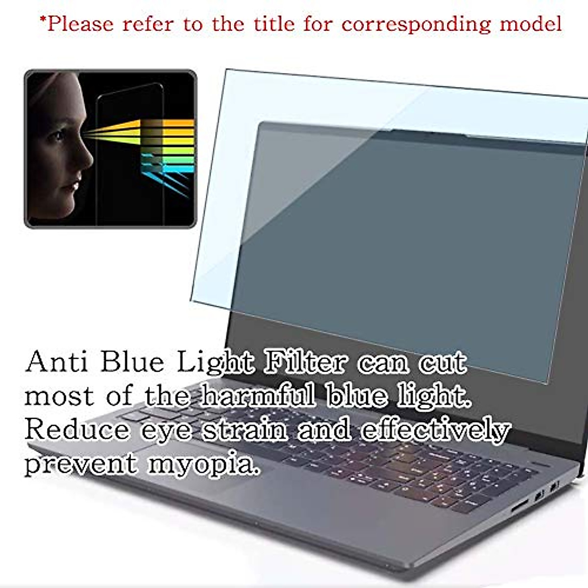 Puccy Anti Blue Light Tempered Glass Screen Protector Film , compatible with HP Spectre x360 15-df0000 / df0010tx / df0009tx / df0000nx / df0000tx / df0000no / df0002na / df0004na 15.6" （Active Area Cover Only） Protective Protectors Guard