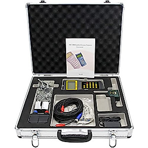 CGOLDENWALL TDS-100H Handheld Portable Ultrasonic Flow Meter Flowmeter Clamp on Sensor (DN15-700mm)