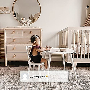 Delta Children Homestead Kids Table & 2 Chairs Set - Ideal for Arts & Crafts, Greenguard Gold Certified, Bianca White