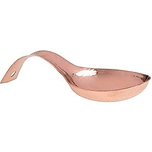Home Essentials 79113-HE Unique Kitchen Hammered Copper Spoon Rest 7.5"L