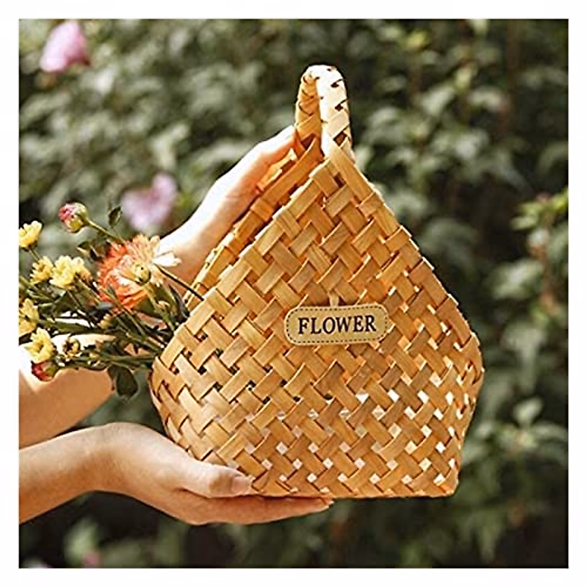 WALTX Woven Seagrass Belly Basket for Storage Plant Pot Basket and Laundry, Picnic and Grocery Basket