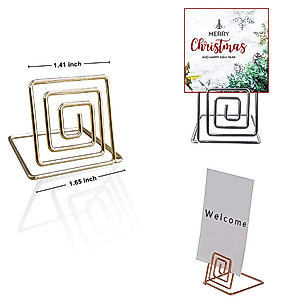 ELANE 18 Pcs Mini Place Card Holders,Wedding Table Number Holders Picture Holder Stand,Table Place Card Holders