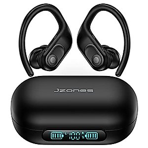 Wireless Earbuds Bluetooth Headphones 130Hrs Playtime with 2500mAh Wireless Charging Case LED Diaplay Hi-Fi Waterproof Over Ear Earphones