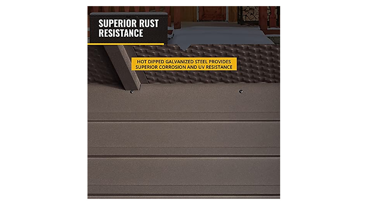 Arrow Spacemaker Espresso Steel Deck Box - 134 Gal Storage