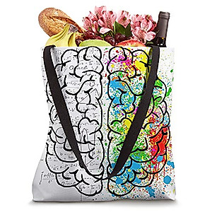 Brain Parts Art-Work Math Cool Colorful Neuro-science Gifts Tote Bag