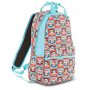 Paul Frank Monkey Allover Backpack - Light Blue Julius the Monkey Allover Knapsack