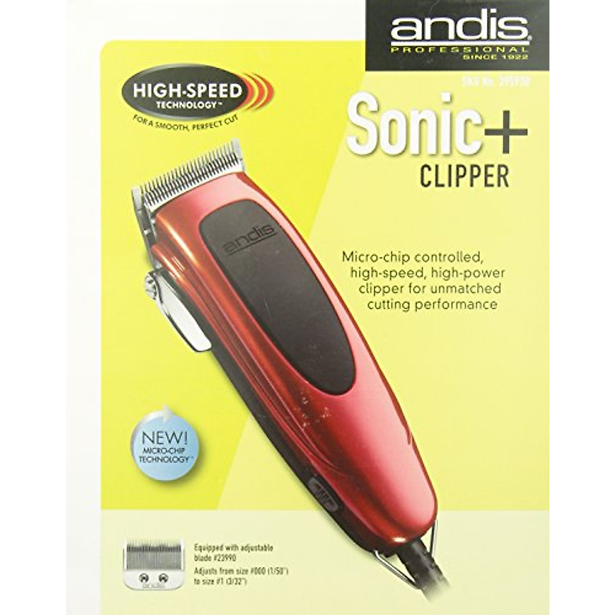 Andis Sonic Plus Hair Clipper (23930)