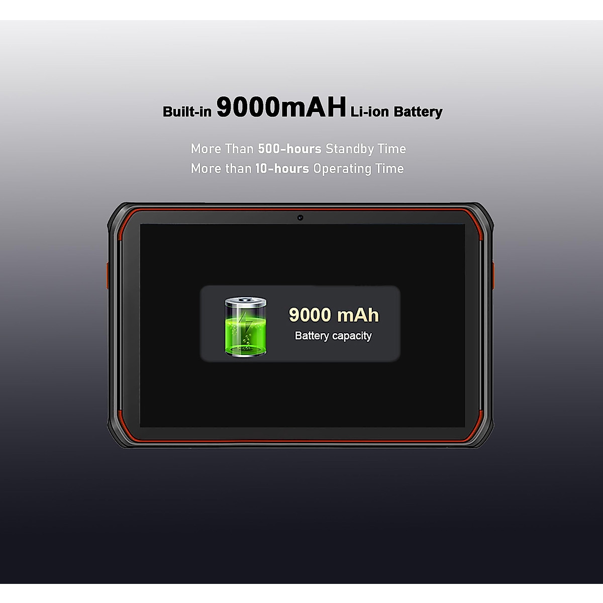 Vanquisher 8-inch Warehouse Tablet, Android 13 Rugged Tablet with Integrated Honeywell N6703 1D & 2D Bar Code Scanner Engine, WiFi & 4G LTE, for Enterprise Inventory & Logistics Tracking