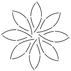 Quilting Creations Pinwheel Quilt Stencil