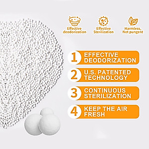 Taleva Cat Litter Deodorizer, Cat Litter Deodorizing Granules, Cat Litter Sterilization Deodorization Beads, Cat Litter Powerful Odor Eliminating Beads, Pet Mat Powerful Deodorizing Beads