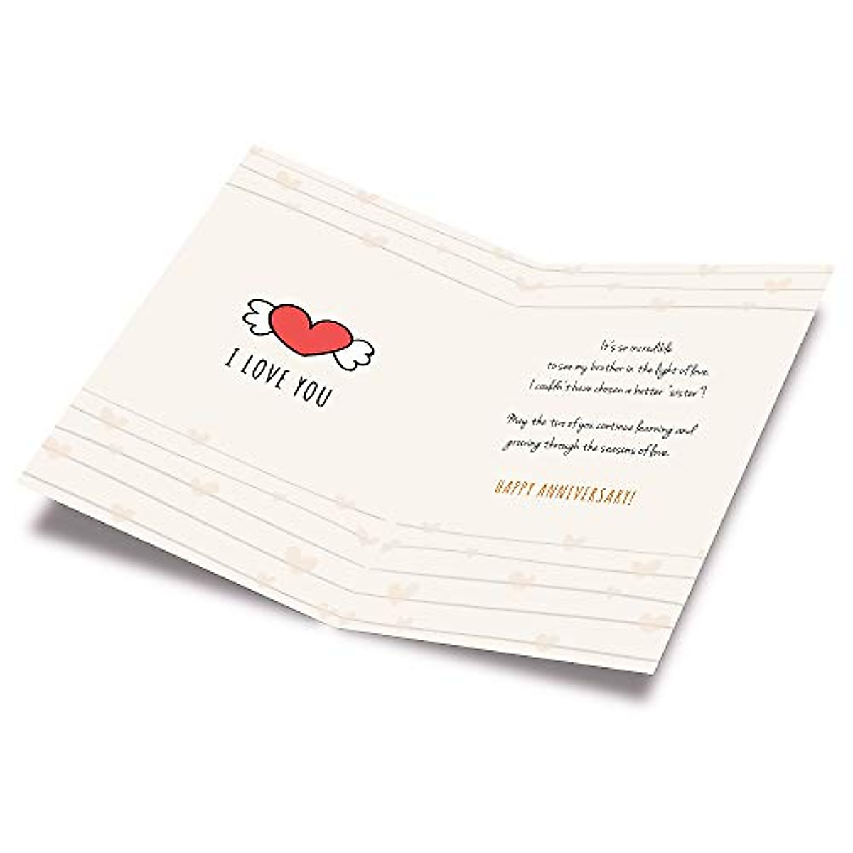 Prime Greetings Anniversary Card For Brother and Sister In Law