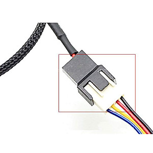 2 Pack SATA to 3 Pin / 4 Pin PMW 12V PC Case Fan Power Adapter Cable, 3-Pin or 4-Pin (PWM Connector) to 15 Pin SATA Computer Cooler Cooling Fan Power Cable