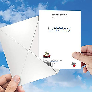 NobleWorks - 1 Funny Birthday Greeting Card with Envelope - Grown-Up Humor, Happy Birthday Card for Grandpa - 10,000 Steps C6896BDG