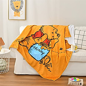 Yotsuba Nakano Cute Bear Snuggly Blanket 60 X 50 in, Flannel Blanket Fluffy Cozy Fuzzy Throws Non-Shedding for Nap Bed Sofa Couch Home Decor