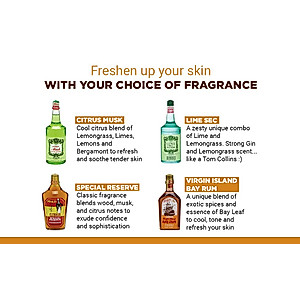 Clubman Pinaud Virgin Island Bay Rum Shave Cologne, After Shave Fragrance, 6 fl oz