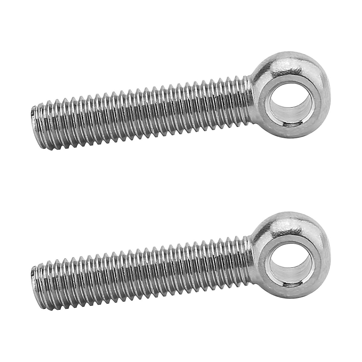 Yinpecly M8x40mm Eye Shape Bolt, 304 Stainless Steel Fish Eye Bolt, Lifting Ring Eye Bolts, 6mm x 14mm(IDxOD) Closed Rod Eye Screw Bolts Metric Thread, 2Pcs