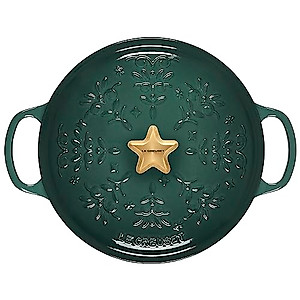 Le Creuset Noël Collection Enameled Cast Iron Holiday Tree Round Dutch Oven, 4.5 qt., Artichaut