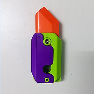 4 Pcs EDC Fidget Toys,Knife Sensory Toys,Anxiety Stress Reducing Toys,Glowing Adult Fidget Toys