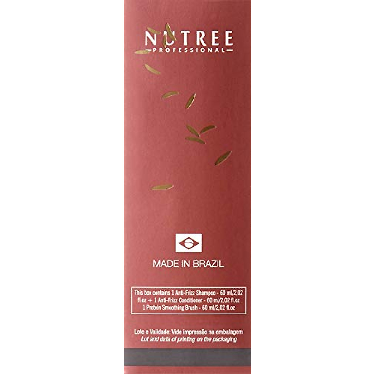 Brazilian Keratin Smoothing Blowout System for Dry, Damaged Hair - Formaldehyde-Free Three-Step Protein Treatment (Shampoo, Conditioner, 2.02 Fl Oz Each)