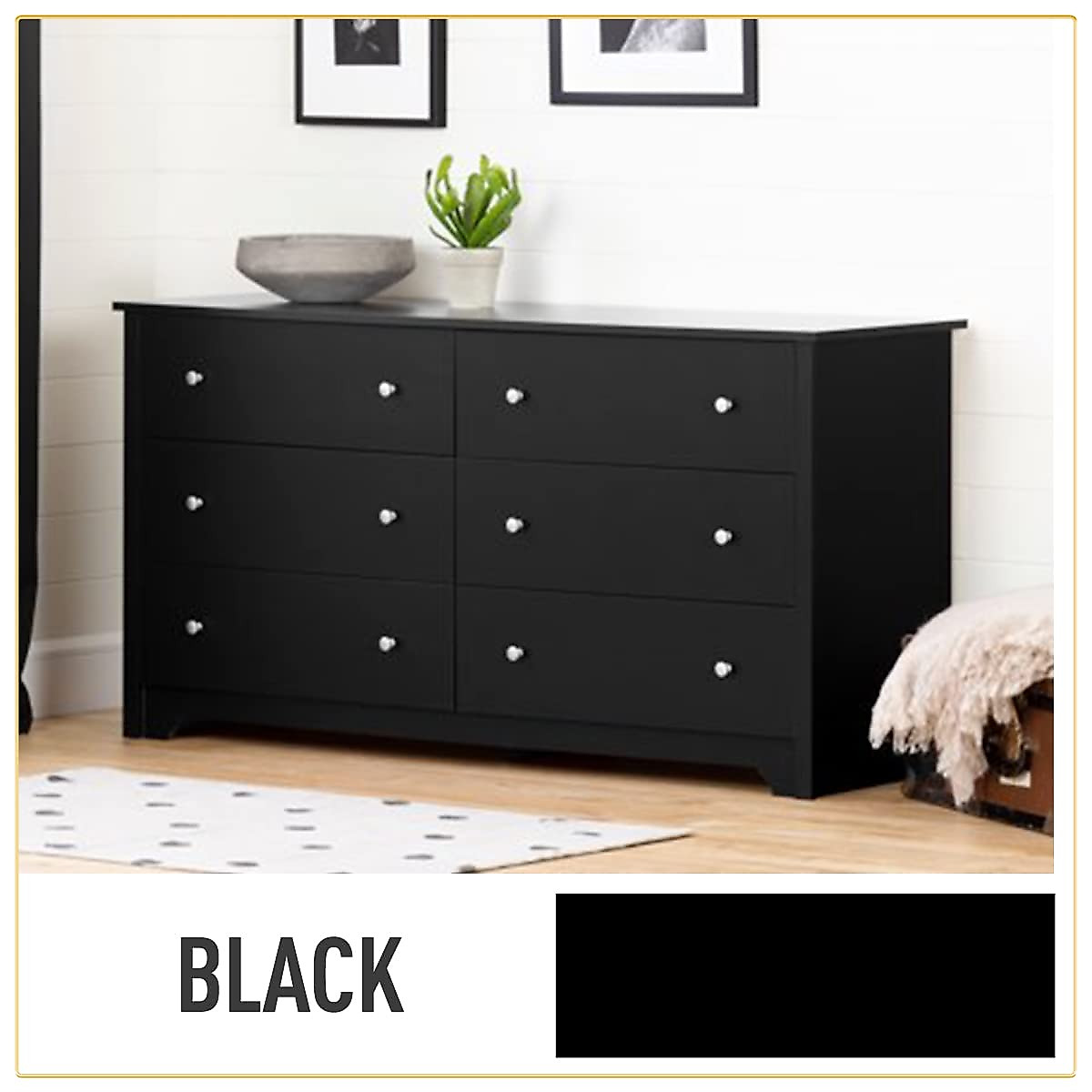 DWIL Acrylic Wood Paint for Furniture - Semi-Gloss Paint Suitable for Wood Surface Renovation, Water-Based All match Paint, Non-Toxic & Odorless, Eco-Friendly & Healthy (32oz, Black)