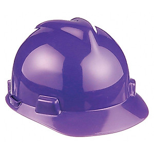 MSA Hard Hat, Front Brim, Purple, Standard