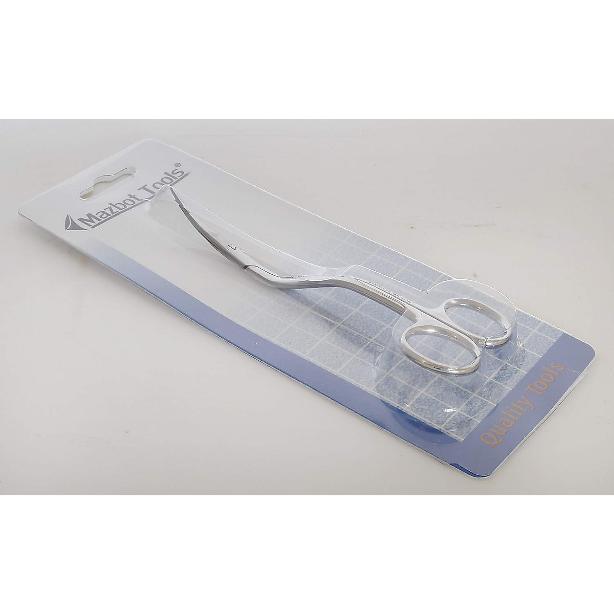 Mazbot 6 Inch Bent Handle Curved Embroidery Scissors---Perfect for Machine Embroidery
