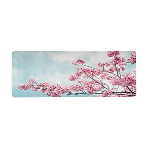 Qilmy Beautiful Cherry Blossoms Yoga mat,Best No-Slip Hot Yoga Mat, No-Toxic,TPE Yoga mat,Ideas for Exercise,Yoga and Pilates(71”x26”X 1mm)