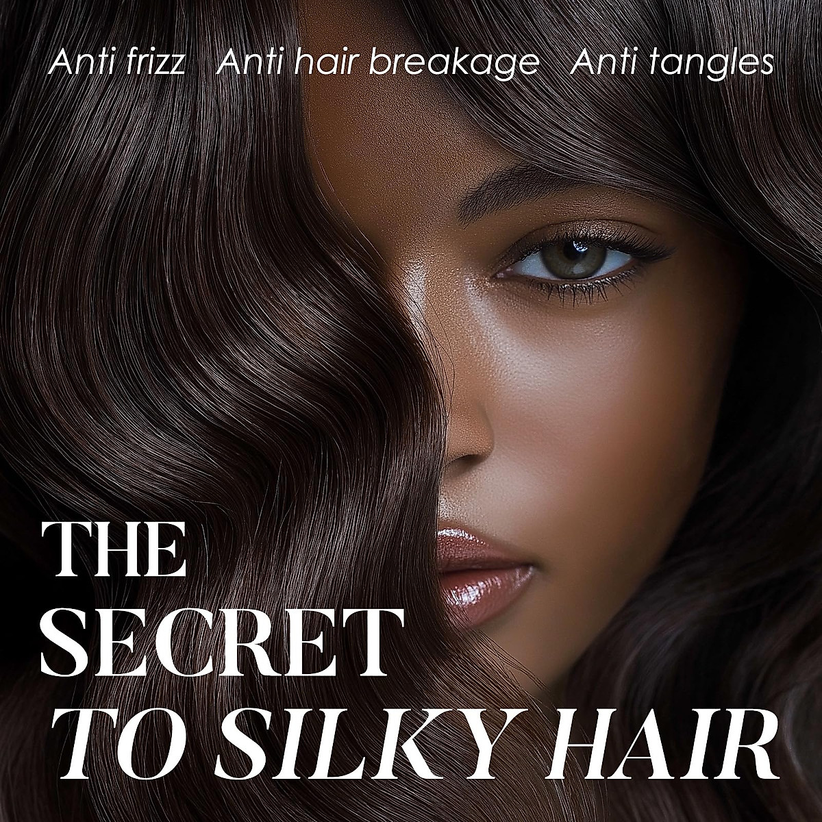 LULUSILK 100% Mulberry Silk Bonnet for Sleeping Women and Men, No More Frizzy Tangled Hair, Real Silk Sleep Cap for Curly Hair, Black, Pack of 1