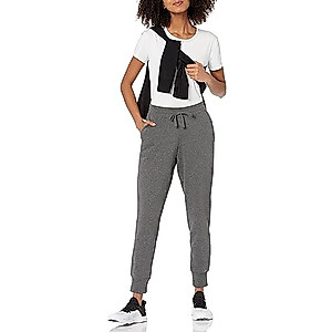 Amazon Essentials Women's Fleece Jogger Sweatpant (Available in Plus Size), Charcoal Heather, 5X