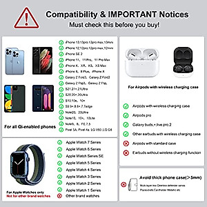 Aukvite 3 in 1 Wireless Charging Station Apple, Wireless Watch Charger Dock for iWatch Series 8 7 6 5 4 3 2 AirPods, Phone Charger Stand Compatible with iPhone 14 Pro max 13 12 Pro Samsung S22(Black)