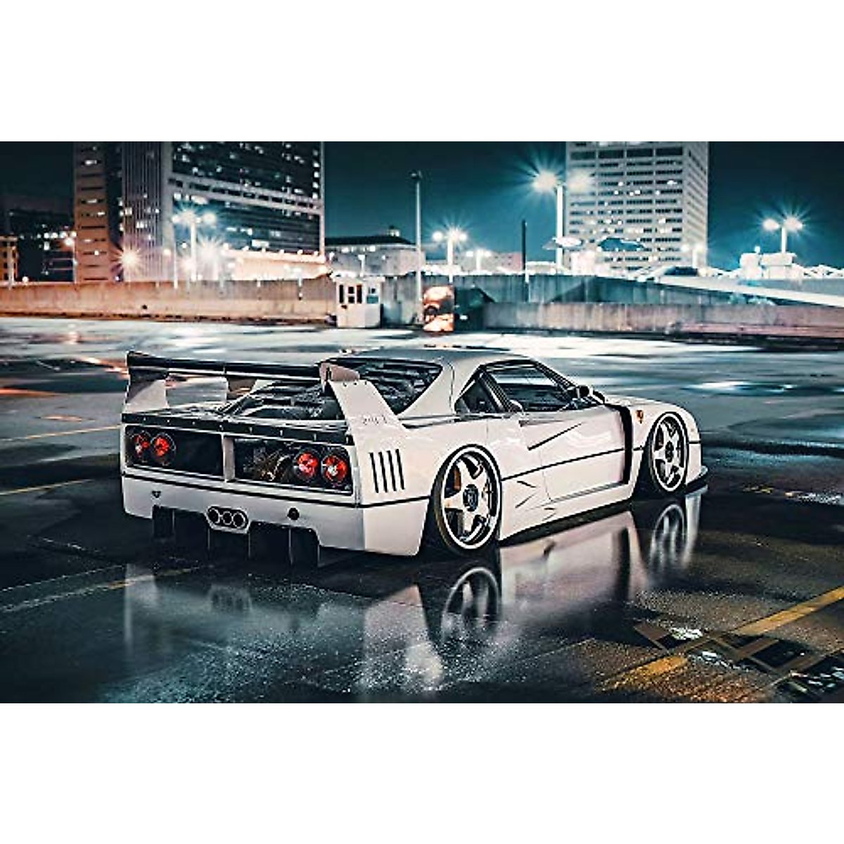 Canvas Art Print of XOTIKS Ferrari F40 - Fine Art Giclee Canvas Print Wall Art. Professional gallery wrap style and ready to hang Photo on Canvas Gallery Wrap Wall Display. (402) (24" x 36")