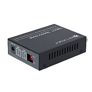 Networx® Gigabit Ethernet Fiber Media Converter - UTP to 1000Base-LX - ST Singlemode, ...