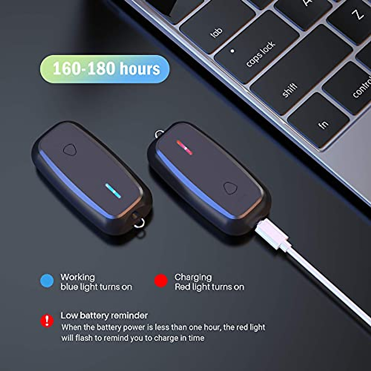 AVICHE M5 Necklace Wearable Mini Personal with USB | Black