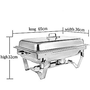 Chafing Dishes Chafing Dish Buffet Set, Food Warmers Server Warming Tray Round Rectangular Chafers, Stainless Steel Square Chafer, Round Food Warmer Chafing For Catering Warmer Chafer Set, Energy Effi