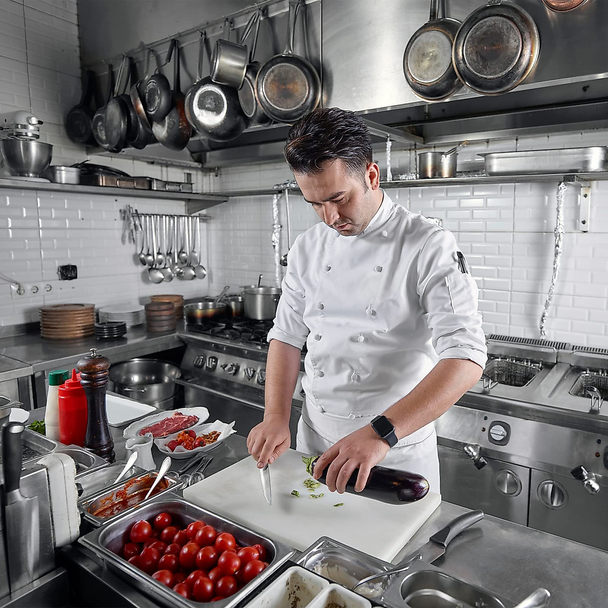 Profeeshaw NSF Stainless Steel Shelf 12” x 24”, 230 lb Commercial Shelves Wall Mounted Metal Shelving with Backsplash and 2 Brackets for Restaurant, Bar, Utility Room, Kitchen and Garage