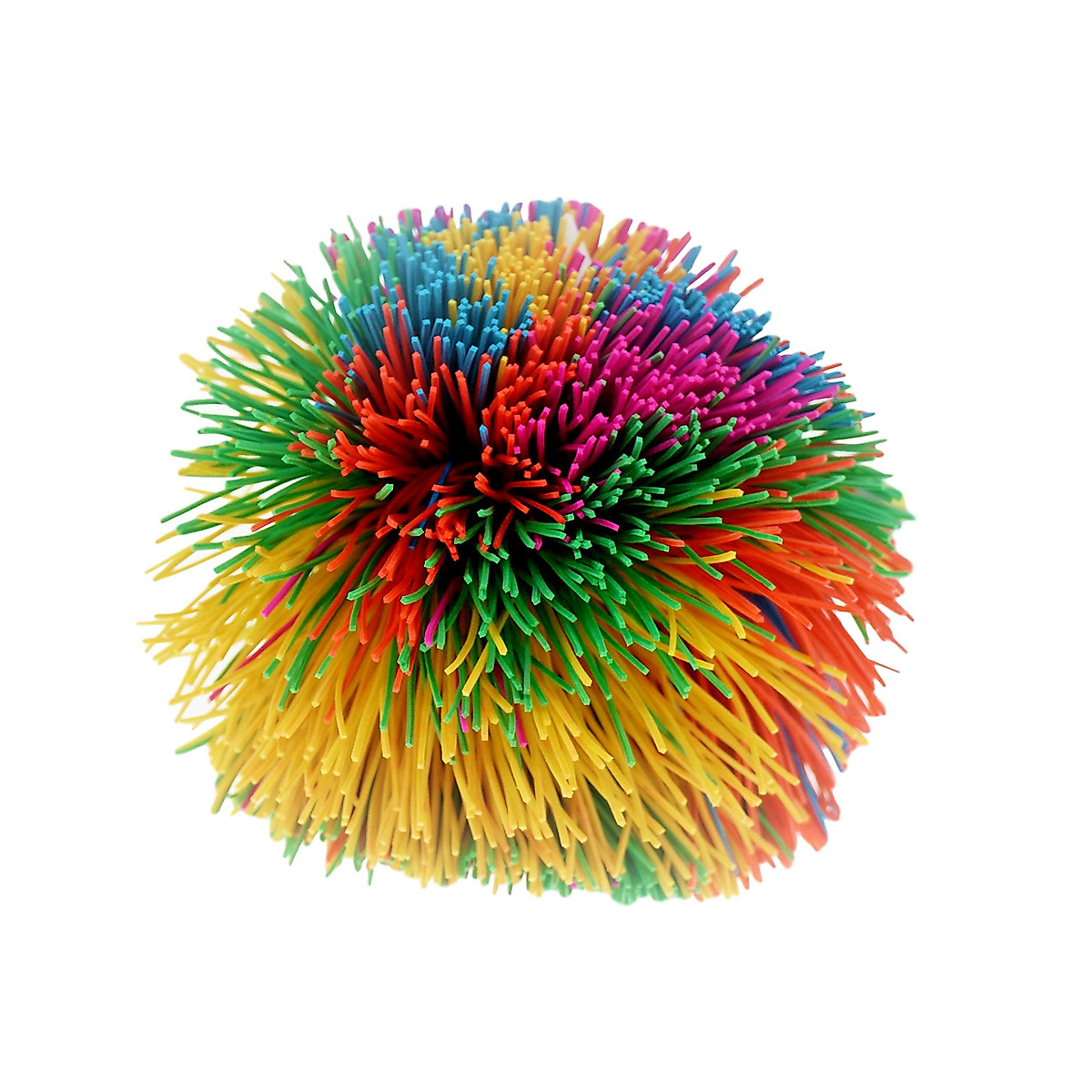 JA-RU Bandy Ball (Random Color), 3" Fidget Ball with String & Spike, Stress Relief Sensory Toy for Kids & Adults