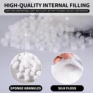 ENTROPOWER Custom Bench Cushion Outdoor/Indoor Water Resistant Bench Pad Durable Thicken Porch Swing Cushions Bay Window Seat Piano Bench Cushion Sofa Chair Cushions (Star Sea Grey, Custom Size)