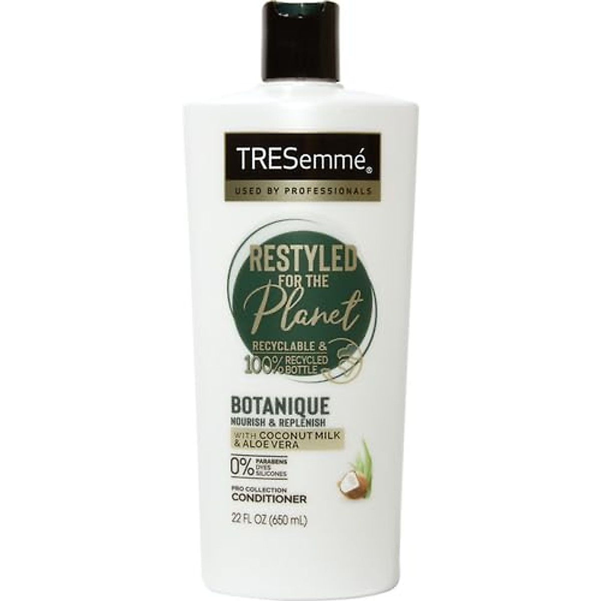 TRESemmé Botanique Conditioner Nourish and Replenish Coconut and Aloe Vera Paraben-free, Dye-free, Silicone free Conditioner 22 oz