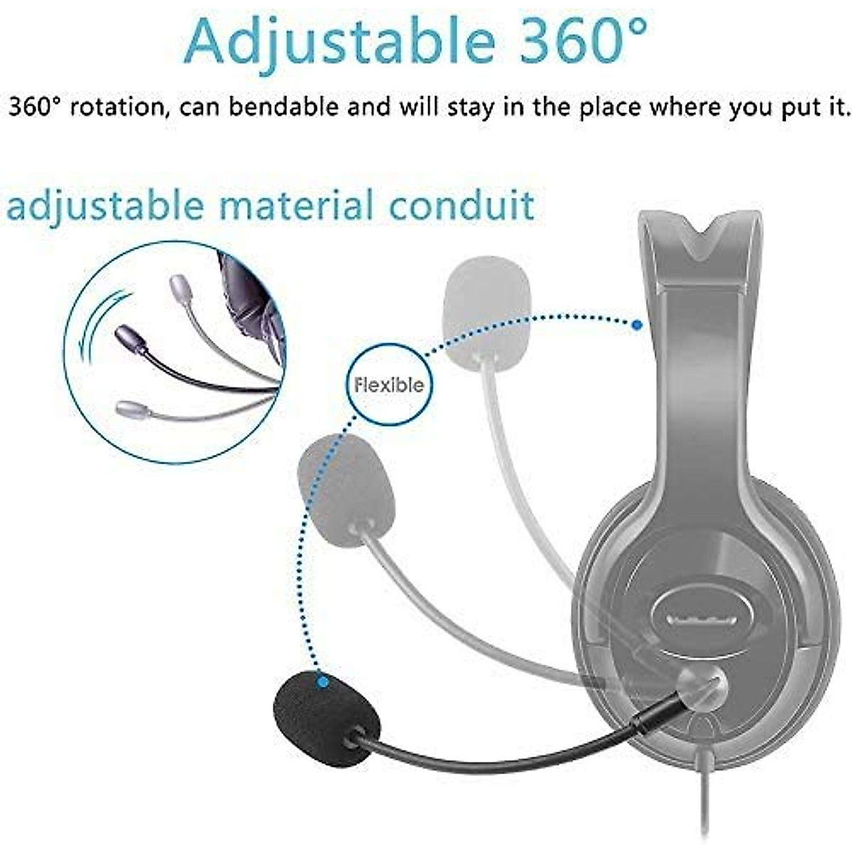 Turtle Beach Replacement Mic 3.5mm Detachable Gaming Microphone Boom for PDP Afterglow AG6 Ear Force Turtle Beach Xbox One Stealth 400 420x 450 500p 520 Recon 50x 50p 50 60p