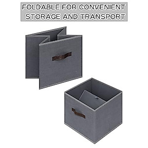 ECLAT Shoe Covers Box 13 Inch Cube Storage Bins- 1 Pack Foldable Shoe Booties Holder, Dispenser Bin for Guest, Homeowner, Realtor, Open House, Real Estate Agent Supplies, Dark Gray