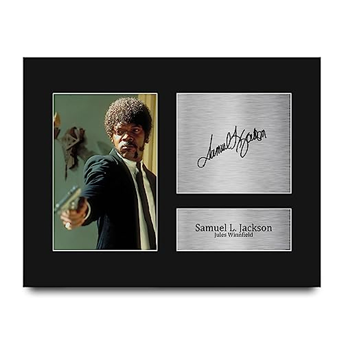HWC Trading Samuel L Jackson Pulp Fiction Gifts Printed Signed Autograph Picture for Movie Memorabilia Fans - US Letter Size
