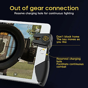 Six Fingers Aim Button Shooter Gamepad Trigger For PUBG Mobile Game Tablet