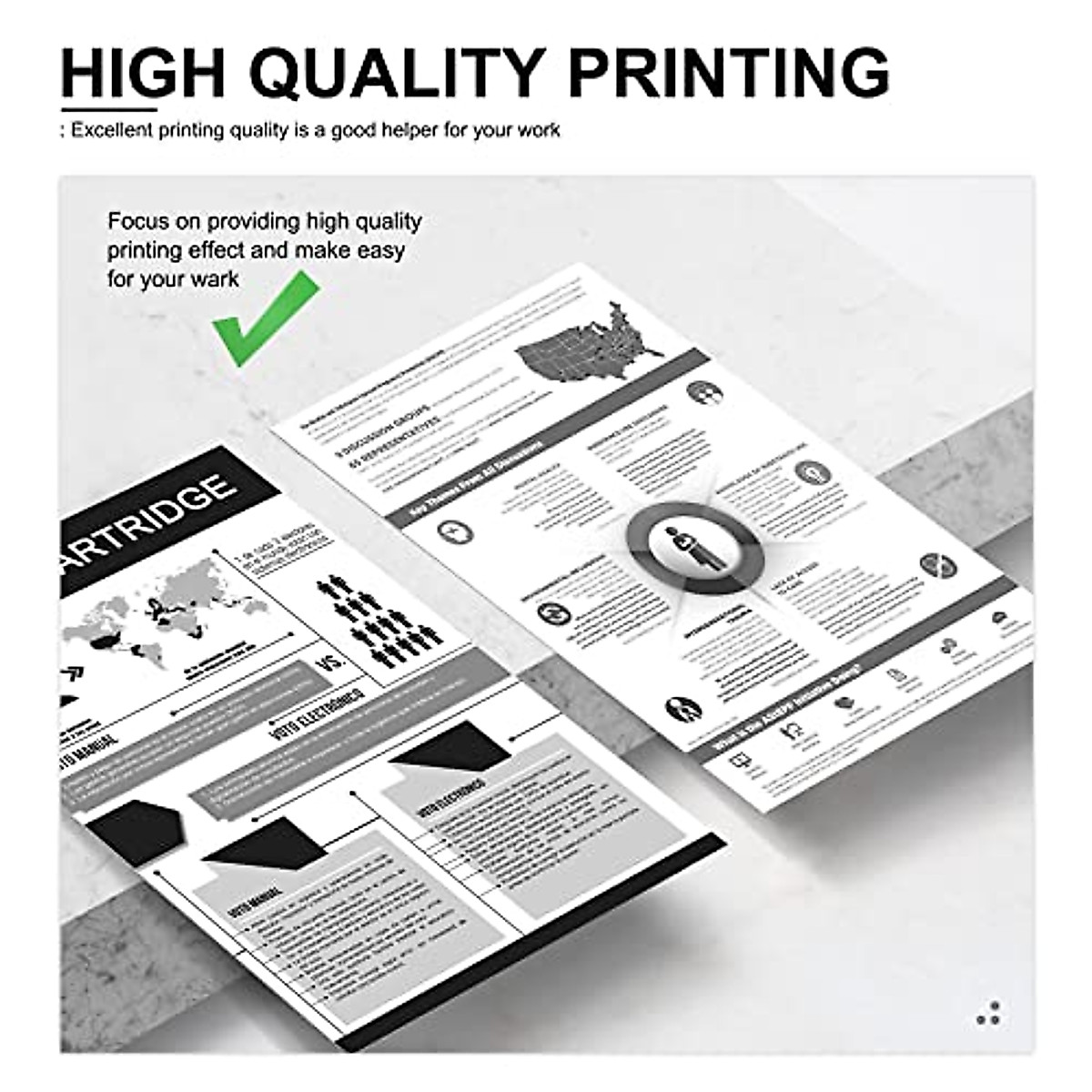 CHUIM Remanufactured Ink Cartridge Replacement for 822XL 822 XL T822XL to User with Workforce Pro WF-4830 WF-3820 WF-4834 WF-4820 Printer (1Black)