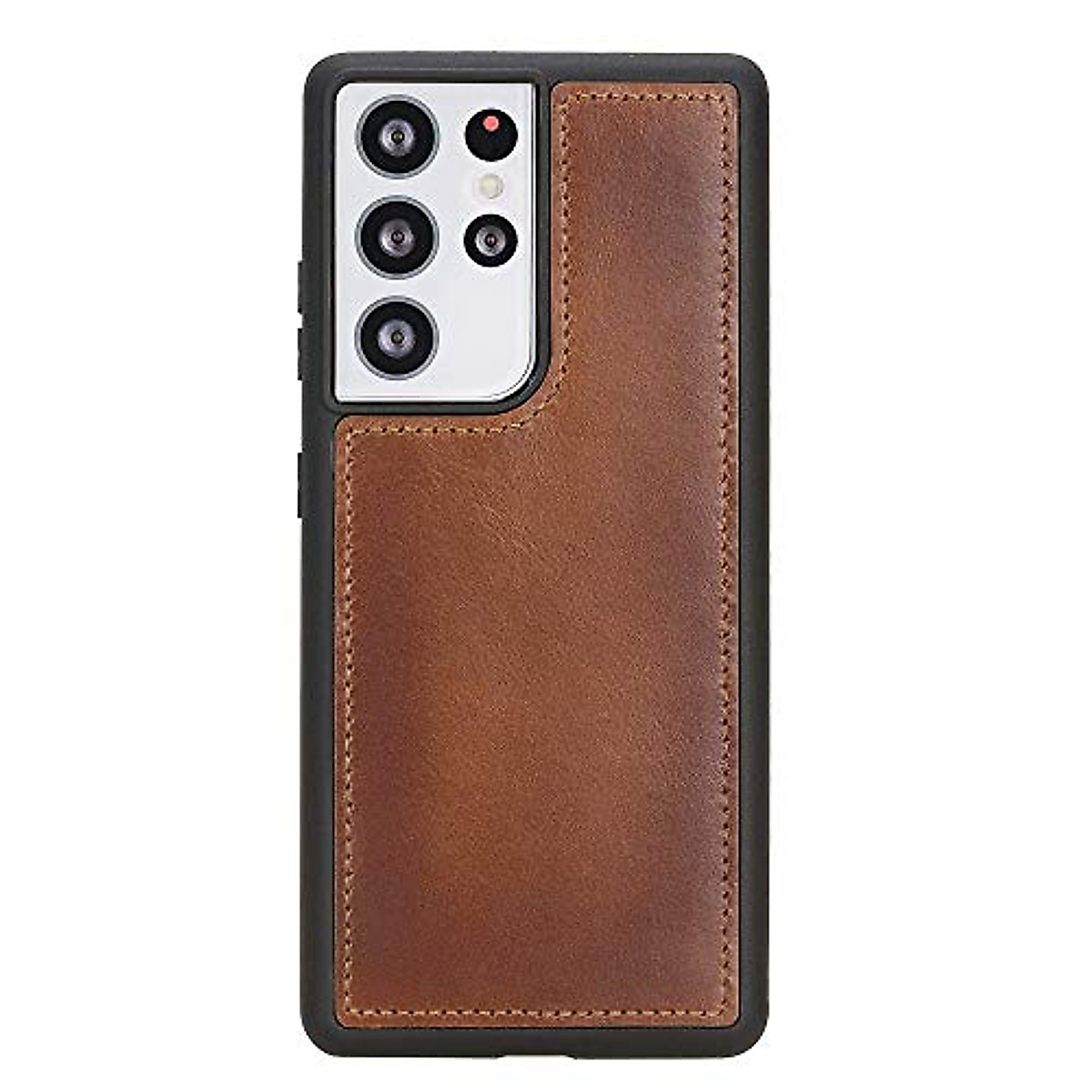 Galaxy S21 Ultra Leather Case, Samsung S21 Ultra 5G 6.8" Bifold Wallet, Magnetic Detachable S21 Ultra Back Cover Supports Wireless Charge