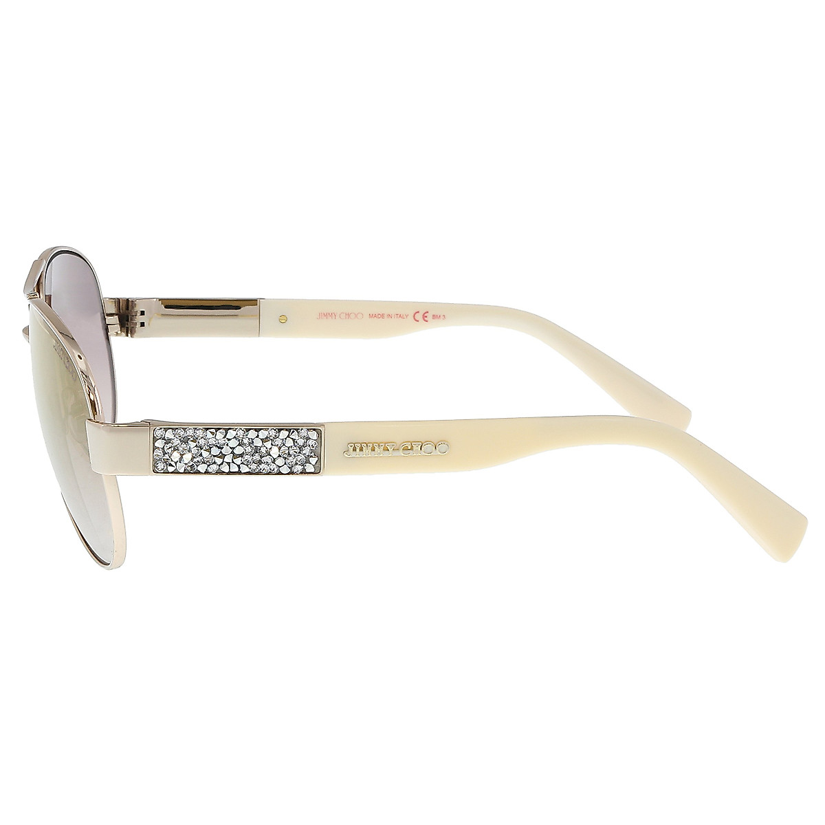 Jimmy Choo Women's Baba/S Light Gold/Browwn Mirror Gold Shade