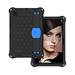 Tablet Case Cover Tablet Case Compatible with Samsung Galaxy Tab A8 10.5Inch (2021) X200/X205, Shockproof Protective Rugged Case with Pencil Holder/Shoulder Strap,Soft Portable Handle Case Full Protec