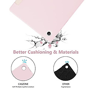 CLARKCAS Case for Samsung Galaxy Tab A8 10.5 Inch 2022 Release Model SM-X200 X205 X207,Slim Cover with Trifold Stand and Soft TPU Back for Samsung Galaxy Tab A8 (Pink)