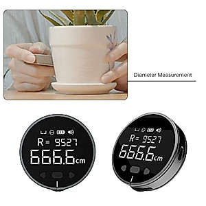VISLONE Electronic Ruler 8 in 1 Range Finder 99m LCD Display High Accuracy Handheld Length Measuring Tool Long Standby Rechargeable Ruler