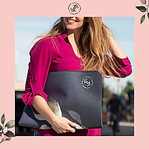 June & Juniper Travel Yoga Mat Foldable Lightweight - Thin Light Non-Slip Travel Yoga Mat Eco (Secret Garden)